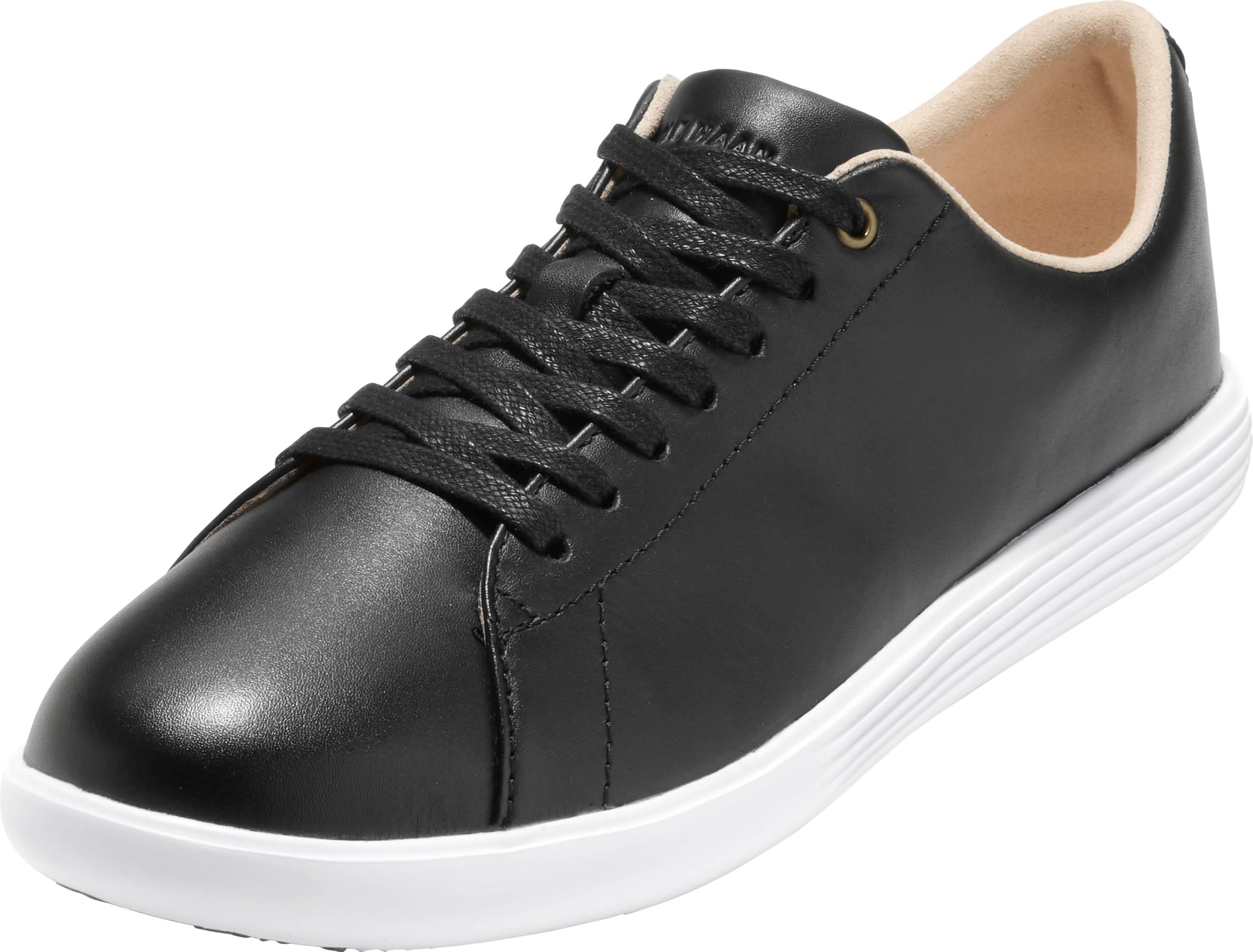 Cole Haan Womens Grand Crosscourt II Black Leather/White 8.5 B - Medium