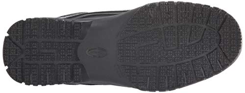 Dr. Scholl's Shoes Men's Charge Slip-Resistant Work Boot, Black Leather, 12 Wide