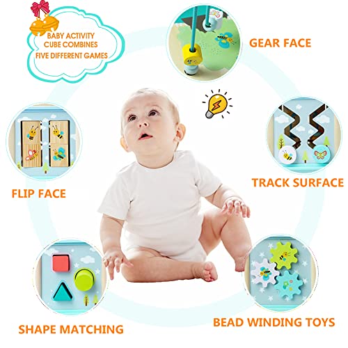 Jade Hare Wooden Activity Cube(3+)