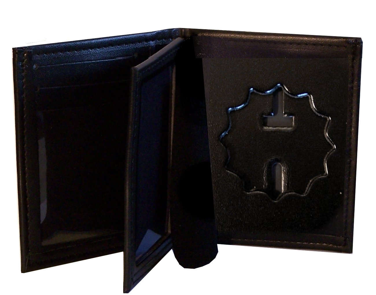 Hidden Badge Wallet for NY City Police Lieutenant or NY Dept of Corrections (Cutout PF27)
