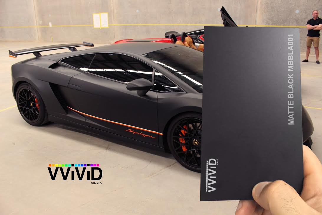 VViViD Matte Black Vinyl Wrap Adhesive Film Air Release Decal Sheet (1.4ft x 5ft)