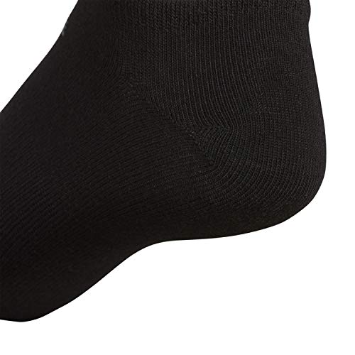 adidas Men's Superlite No Show Socks (6-Pair), Black-nightGreySpaceDye/White|Black/Onix, Large