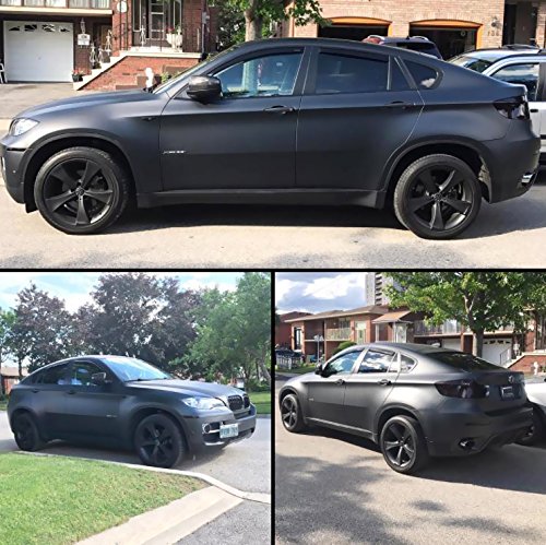 VViViD Matte Black Vinyl Wrap Adhesive Film Air Release Decal Sheet (1.4ft x 5ft)