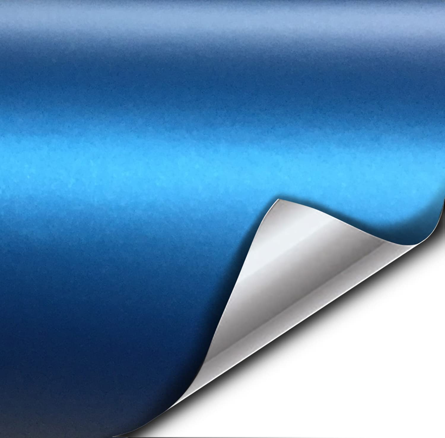 Matte Pearl Blue Car Wrap Vinyl Roll with Bubble and Air Free Channel Tech DIY (50ft x 5ft)