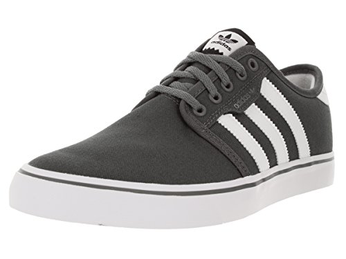 adidas Originals Men's Seeley Running Shoe, Ash Grey/White/Black, 7 M US