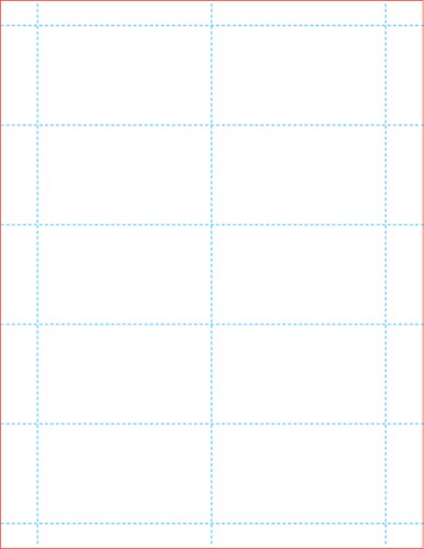 NextDayLabels - 100# Tag Blank 10 Per Page White, Laser/Ink Jet Business Card Stock (500)