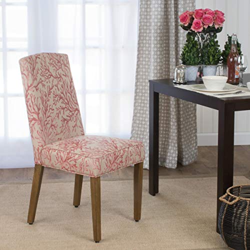 HomePop Parsons Classic Dining-Chairs, Single Pack, Coral