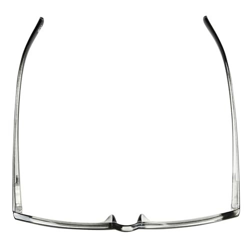 Foster Grant Men's Sloan Square Reading Glasses, Black/Transparent, 59 mm + 1.75