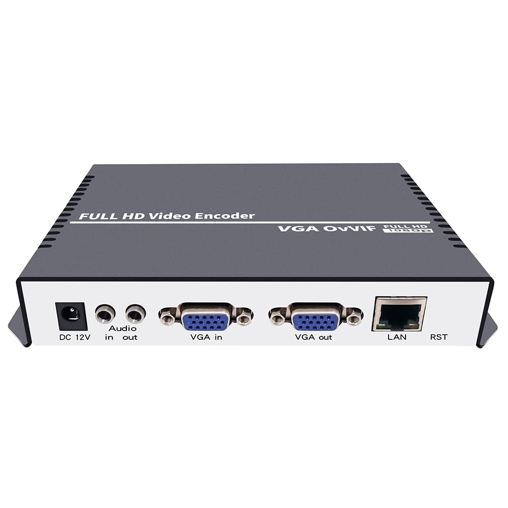 iseevy H.265 H.264 VGA Video Encoder 1080P VGA to IP Streamer for IPTV Live Stream Broadcast Support RTMP RTMPS SRT RTSP UDP HTTP FLV HLS TS Protocols and Live Platforms