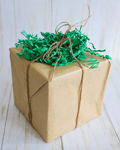 MagicWater Supply Crinkle Cut Paper Shred Filler (1/2 LB) for Gift Wrapping & Basket Filling - Green