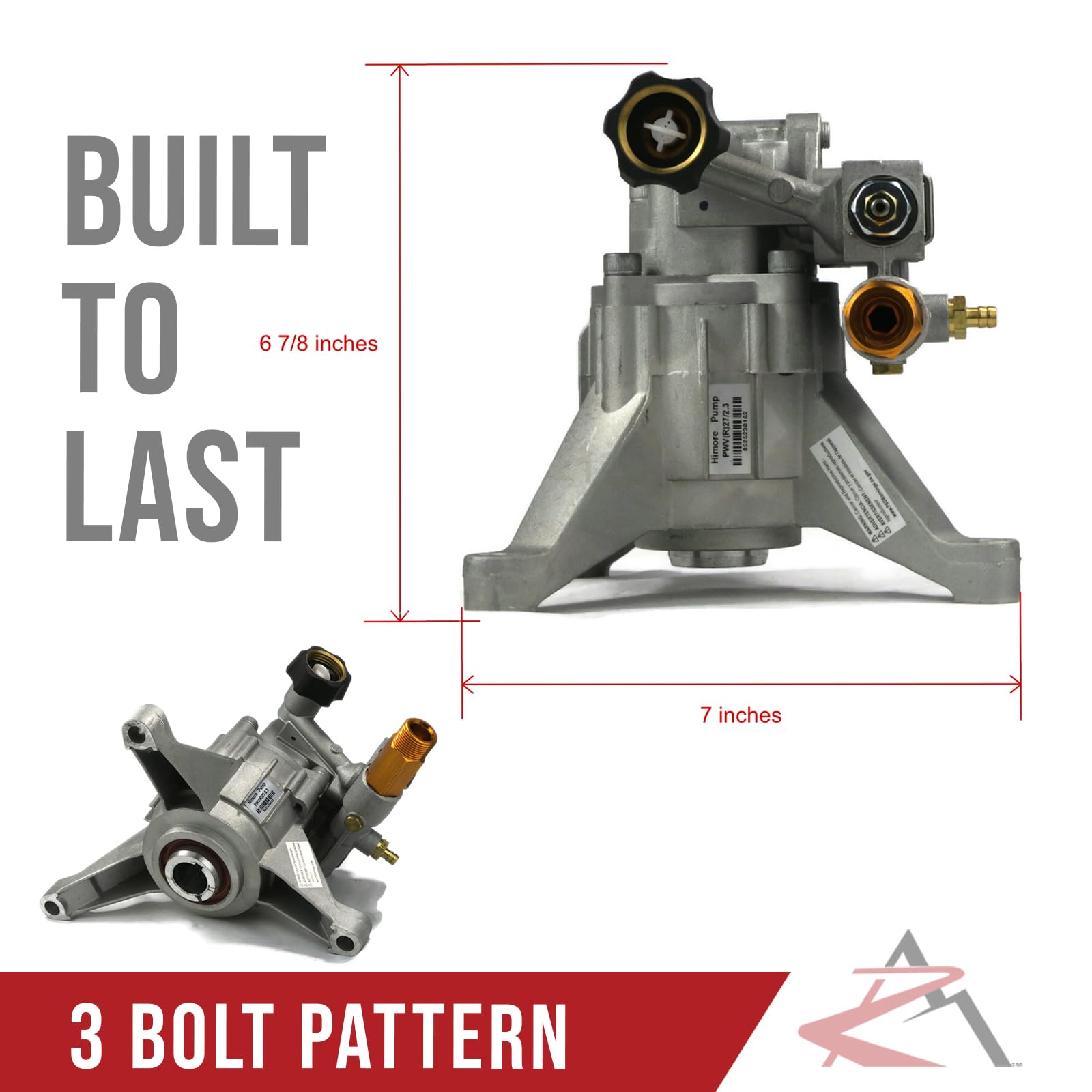 2800 psi POWER PRESSURE WASHER WATER PUMP PowerStroke PS80943 PS80946