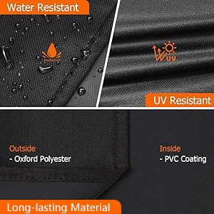 iCOVER 28 inch Griddle Cover for Blackstone, 600D Heavy Duty Waterproof Anti-UV Canvas Flat Top BBQ Cover for Blackstone 28" Outdoor Cooking Gas Grill Griddle with One Side Shelf