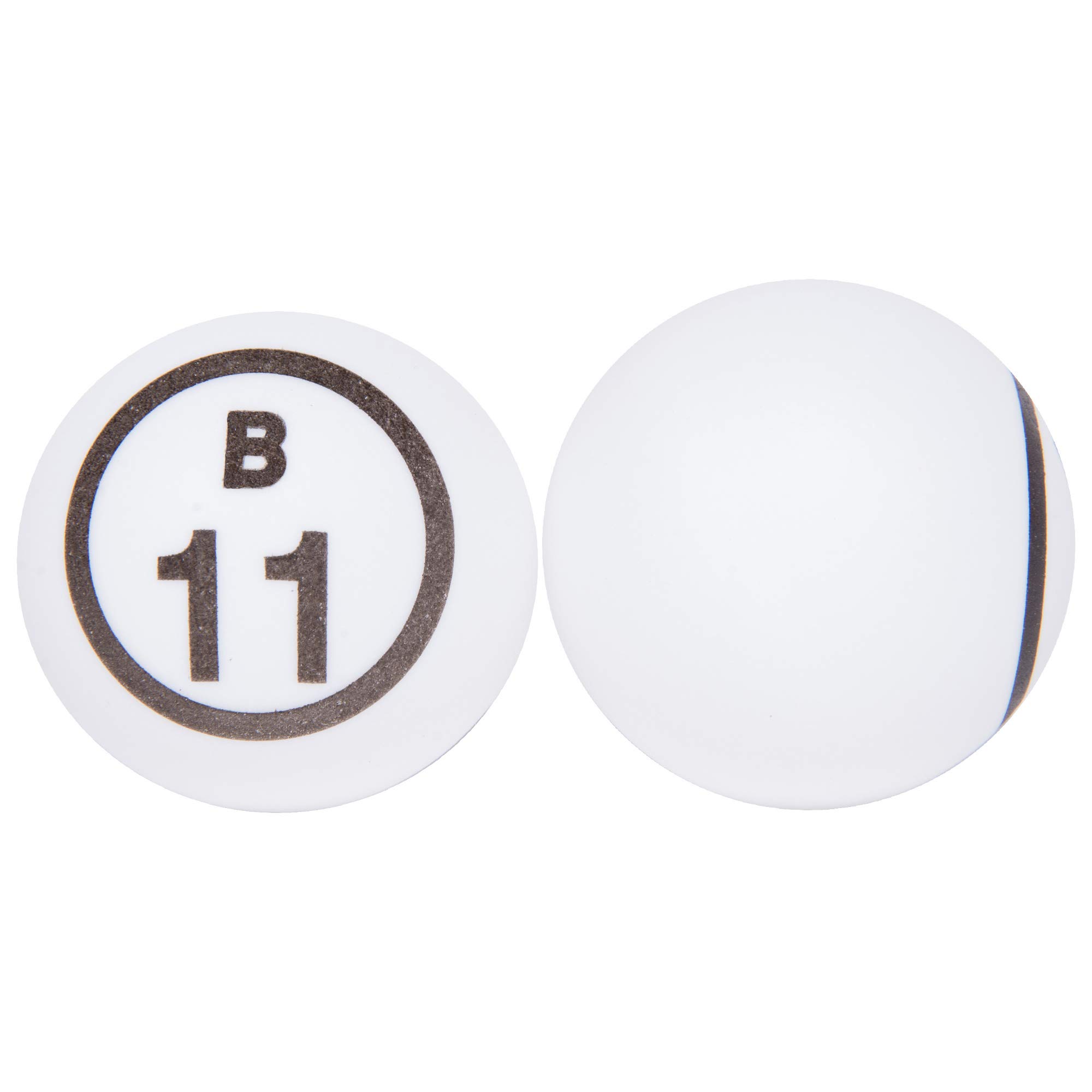 MR CHIPS Professional 1.57β (40 mm) White Single Number Bingo Balls - Ping Pong Style for Manual Cage Only