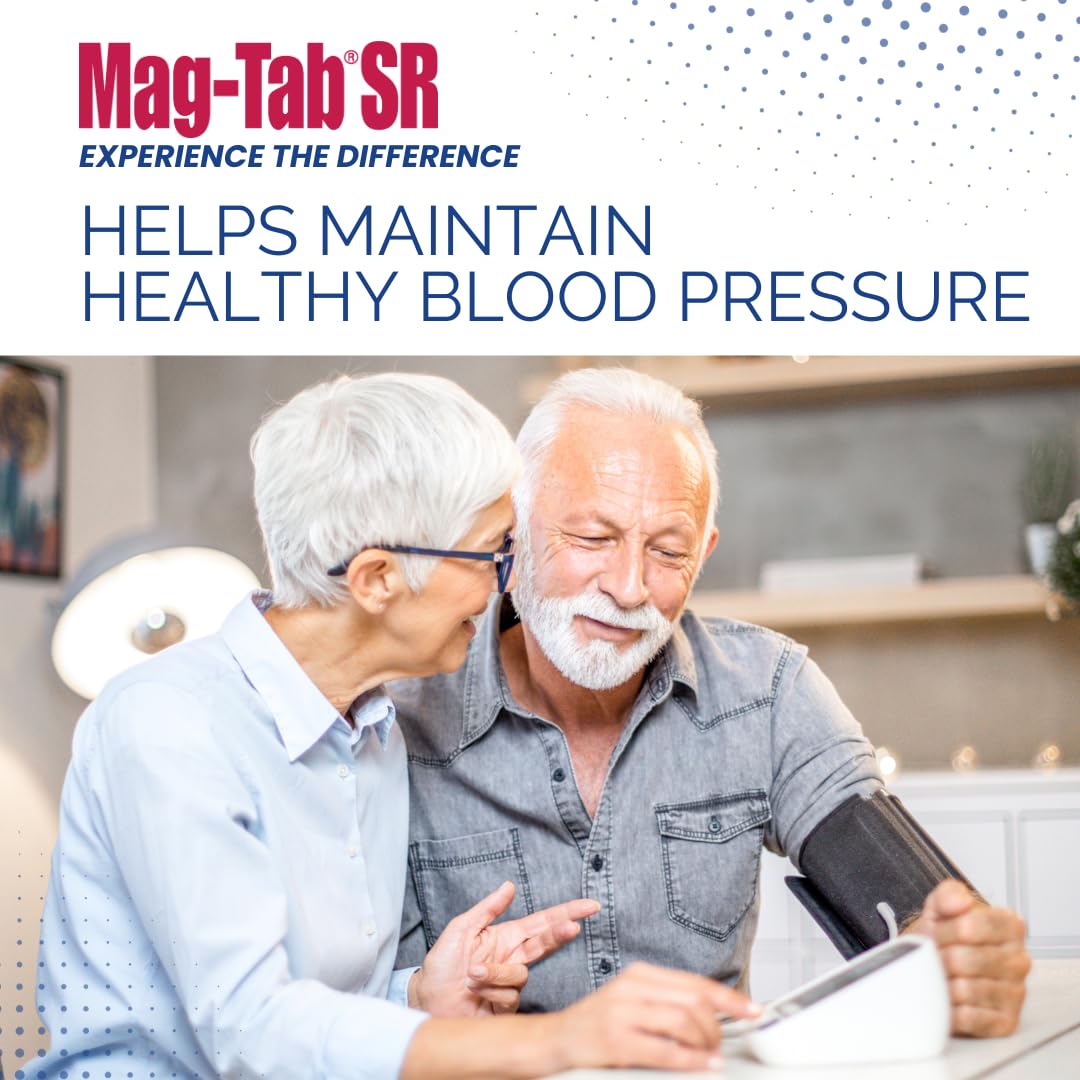 Extended Release Magnesium Lactate Delivery for 10x Better Absorption-Mag-Tab SR (Sustained Release) 100 Count-Supports Sleep, Muscle Cramps, Magnesium Deficiency Health Issue