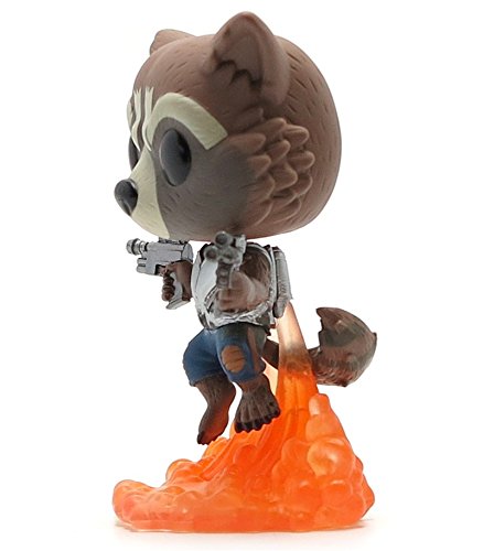 Marvel POP Guardians of The Galaxy Vol. 2 - Flying Rocket Raccoon Funko Pop! Vinyl Figure (Bundled with Compatible Pop Box), Multicolor, 3.75 inches