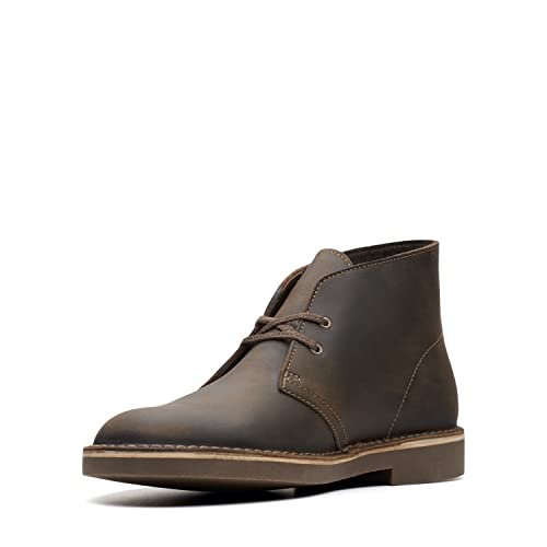 Clarks mens Bushacre 2 Chukka Boot, Beeswax, 10.5 Wide US