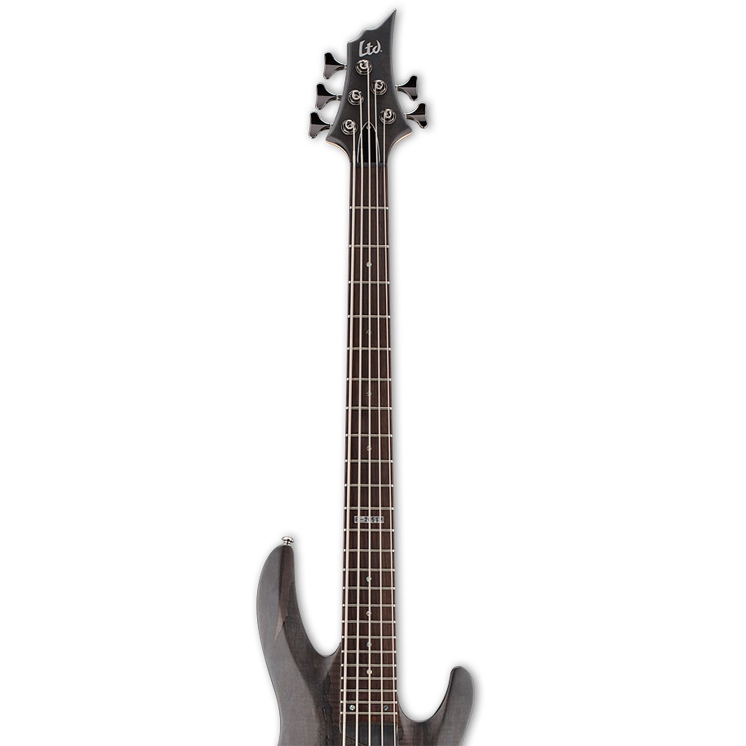 ESP LTD B-205SM Spalted Maple Bass Guitar, See Thru Black Satin