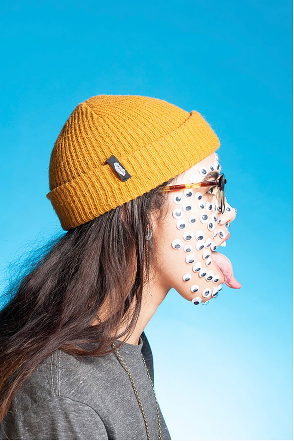 Decora 100pcs 18mm Round Wiggly Wobbly Googly Eyes Self-adhesive Peel Sticker