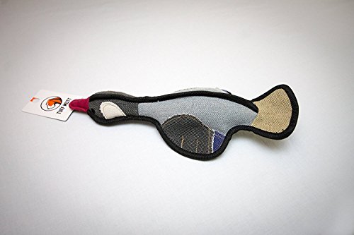 Goose canvas dog toy with squeaker by Tuff_Mutt