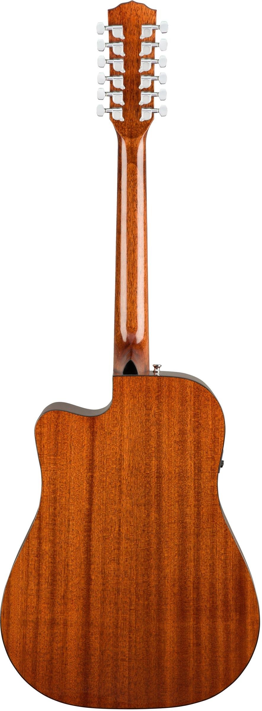 Fender CD-60SCE Acoustic-Electric Dreadnaught Body Style-Natural Finish, Right, 12-String Guitar (0970193021)