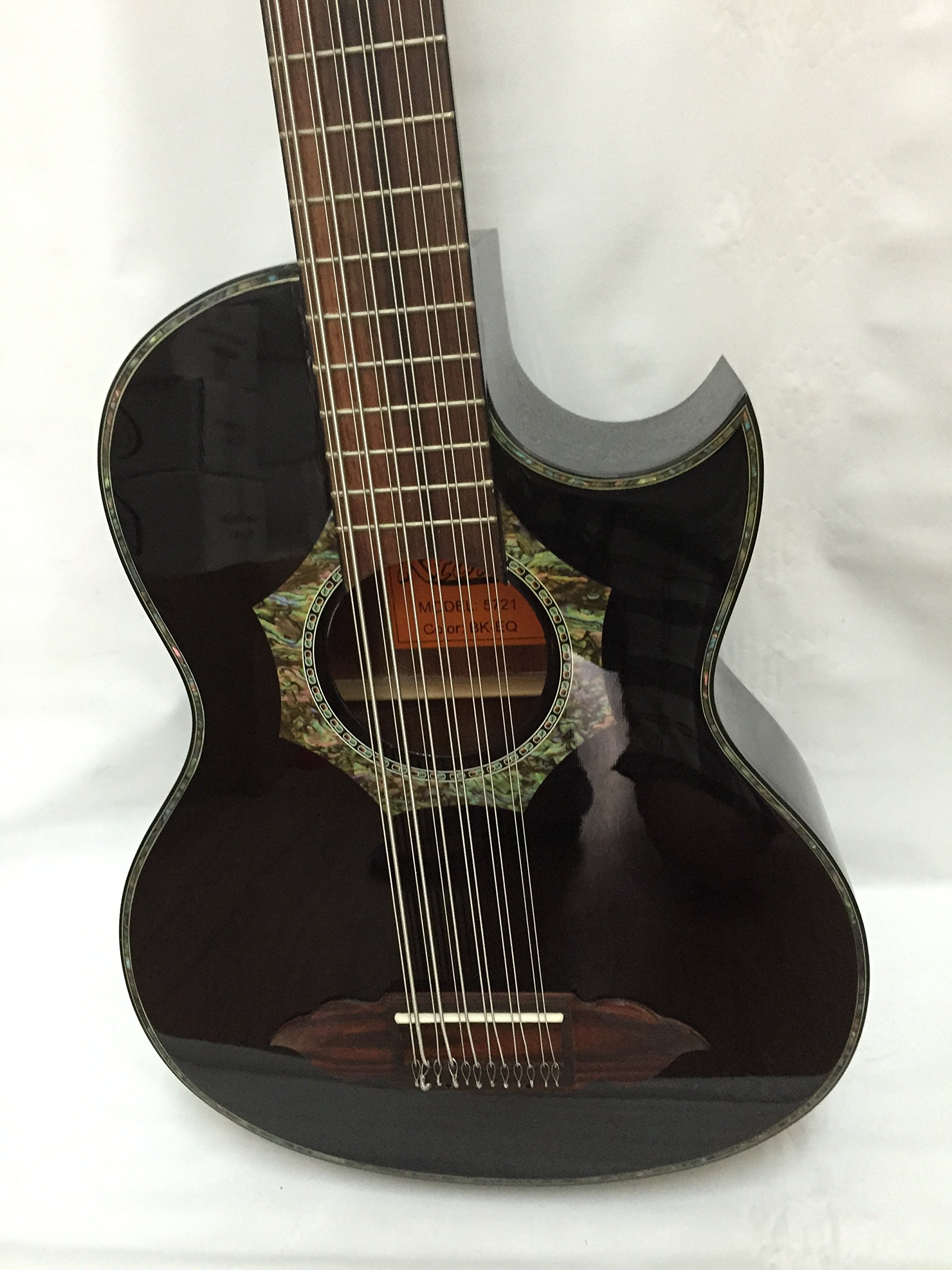 12-string Bajo Sexto Acoustic Electric Guitar, with Gig Bag