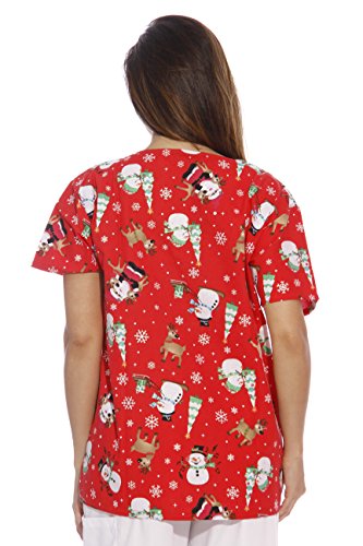 Just Love 216VG-1-M Women's Scrub Tops/Holiday Scrubs/Nursing Scrubs