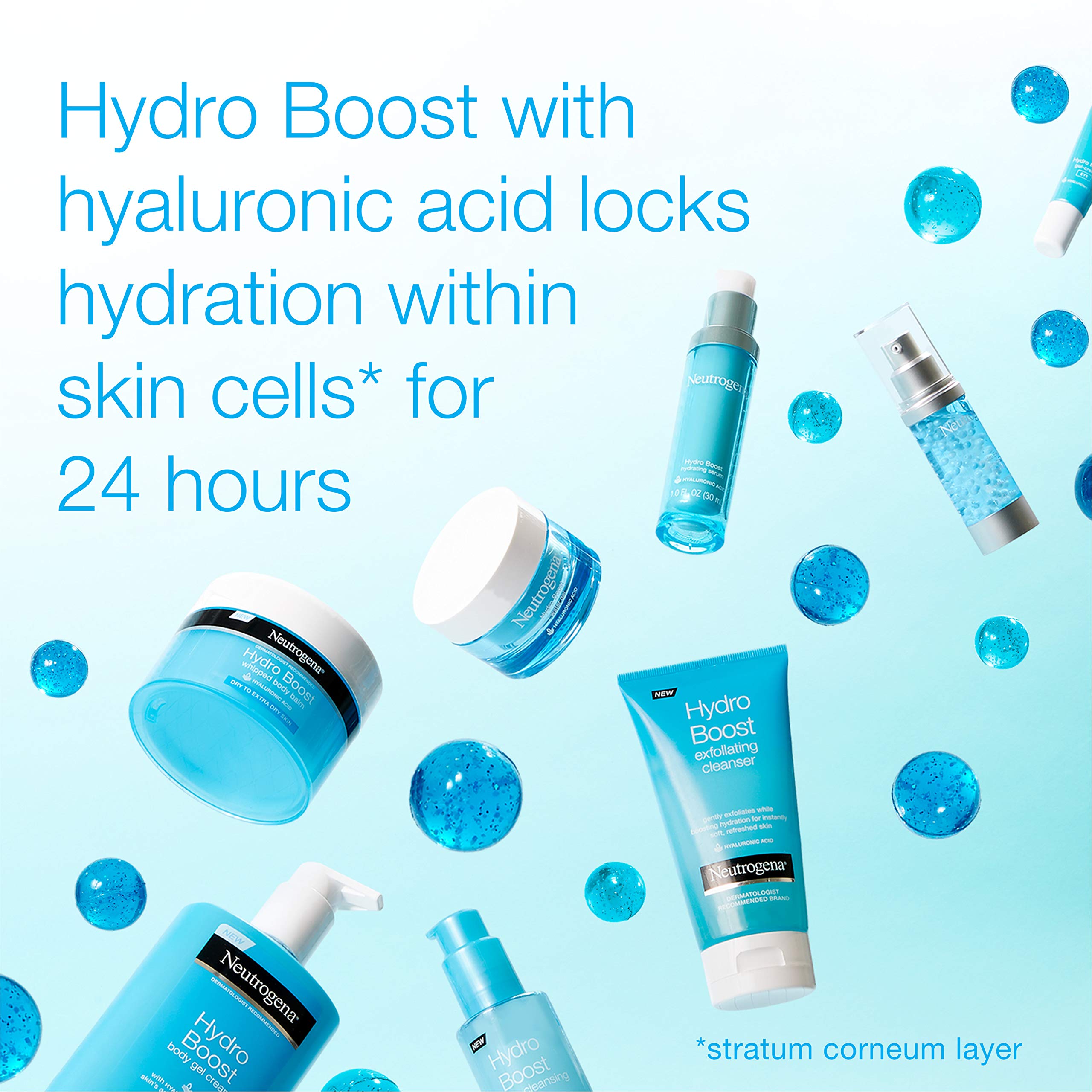 Neutrogena Hydro Boost Hydrating Hyaluronic Acid Gel Cream Moisturizer With SPF 15 Sunscreen, Daily Oil-Free and Non-Comedogenic Gel Cream, 1.7 fl. oz
