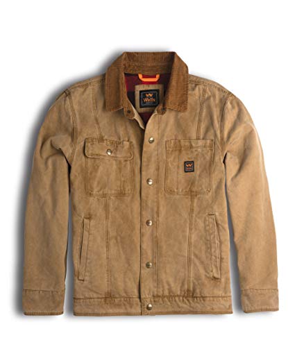 Walls Men's Amarillo Vintage Duck Cotton Twill Jacket, Washed Pecan, X-Large