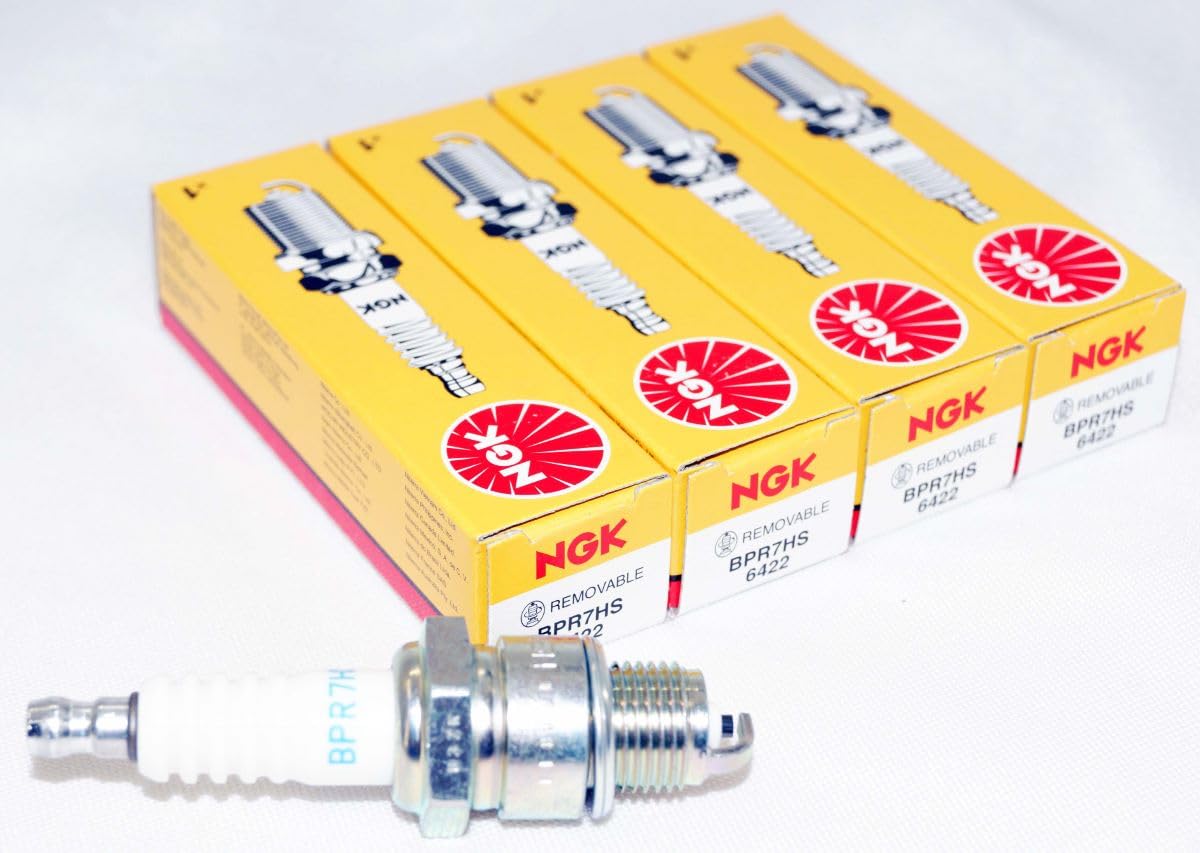 4x NGK BPR7HS Spark Plugs (6422) (NGK6422X4)