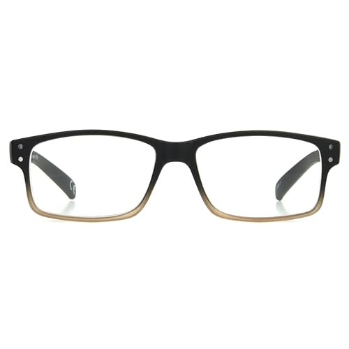 Foster Grant mens Thomson Glasses Reading Glasses, Brown/Transparent, 59 mm US