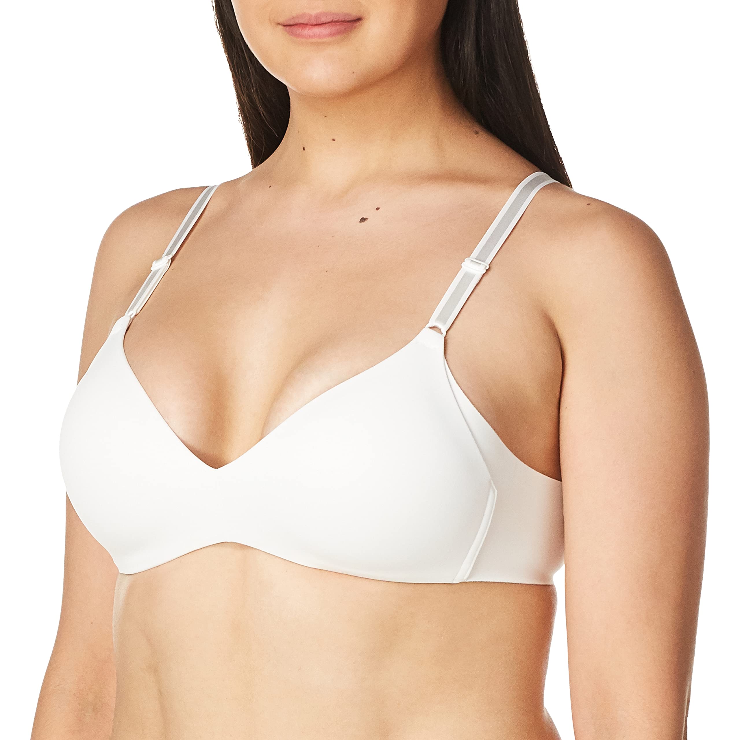 Warner's Women's Blissful Benefits Underarm-Smoothing Comfort Wireless Lightly Lined T-Shirt Bra RM7561W, White, 36C