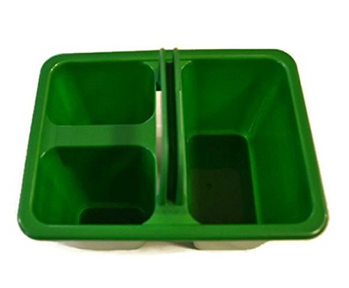 Kids Arts & Crafts Small Plastic Caddies, 3 Compartments, 3-ct Set