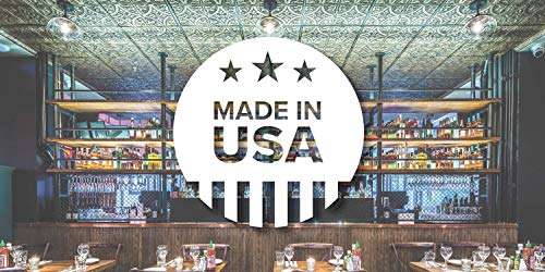 American Tin Ceilings [5 Pack Kit] 24" x 24" 100% Tin Nail-Up Ceiling Tiles | Pattern #3 Raw Unfinished Small Victorian Design with Floral Arching Diamonds for Ceilings & Kitchens | Kit-n-p03-raw