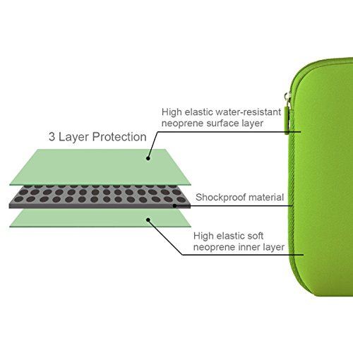 Arvok 13 13.3 14 Inch Laptop Sleeve Case for MacBook Pro/MacBook Air 13-14 inch, Water-Resistant Notebook Chromebook Computer Pouch, Carrying Bag Cover for HP/Dell/Lenovo/Asus/Acer, Bamboo Green