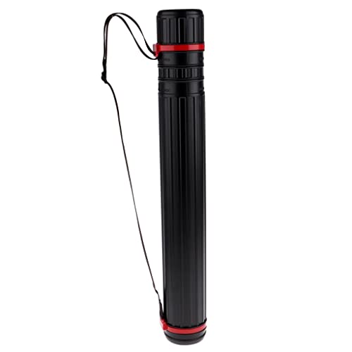 Fityle 3 Sizes Plastic Drawing Tube Blueprint Carrier Case Telescoping Document Storage Expandable Carrying Tube Artists Supplies, Portable - 80 x 650mm
