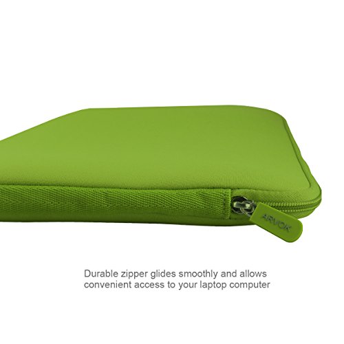 Arvok 13 13.3 14 Inch Laptop Sleeve Case for MacBook Pro/MacBook Air 13-14 inch, Water-Resistant Notebook Chromebook Computer Pouch, Carrying Bag Cover for HP/Dell/Lenovo/Asus/Acer, Bamboo Green