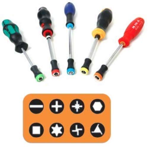 Bit Holder Magnetic Magnet Driver® B50, The Great Invention that holds the Screws and allows Screw with One Hand, adaptable to any Screwdriver or Drill.