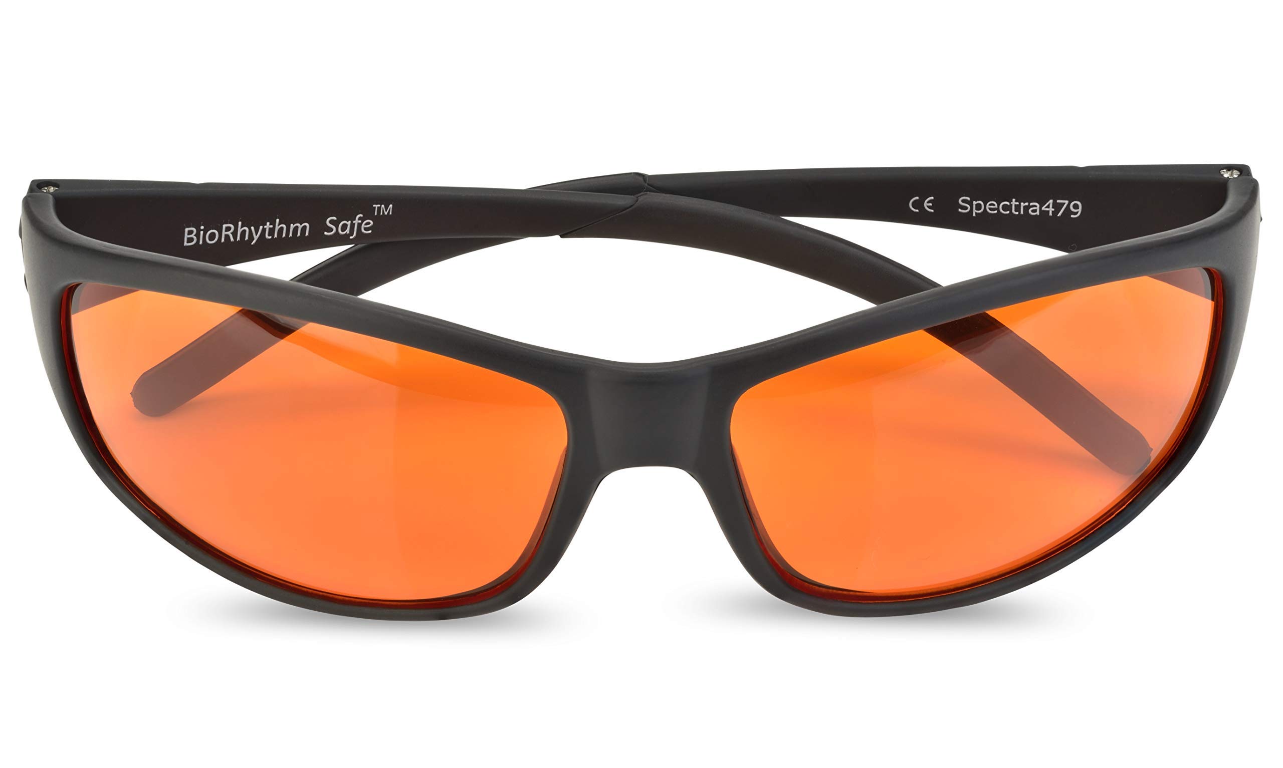 Blue Blocking Amber Glasses for Sleep 99.9 Percent Effective - Nighttime Eye Wear - Special Orange Tinted Glasses Help You Relax Your Eyes