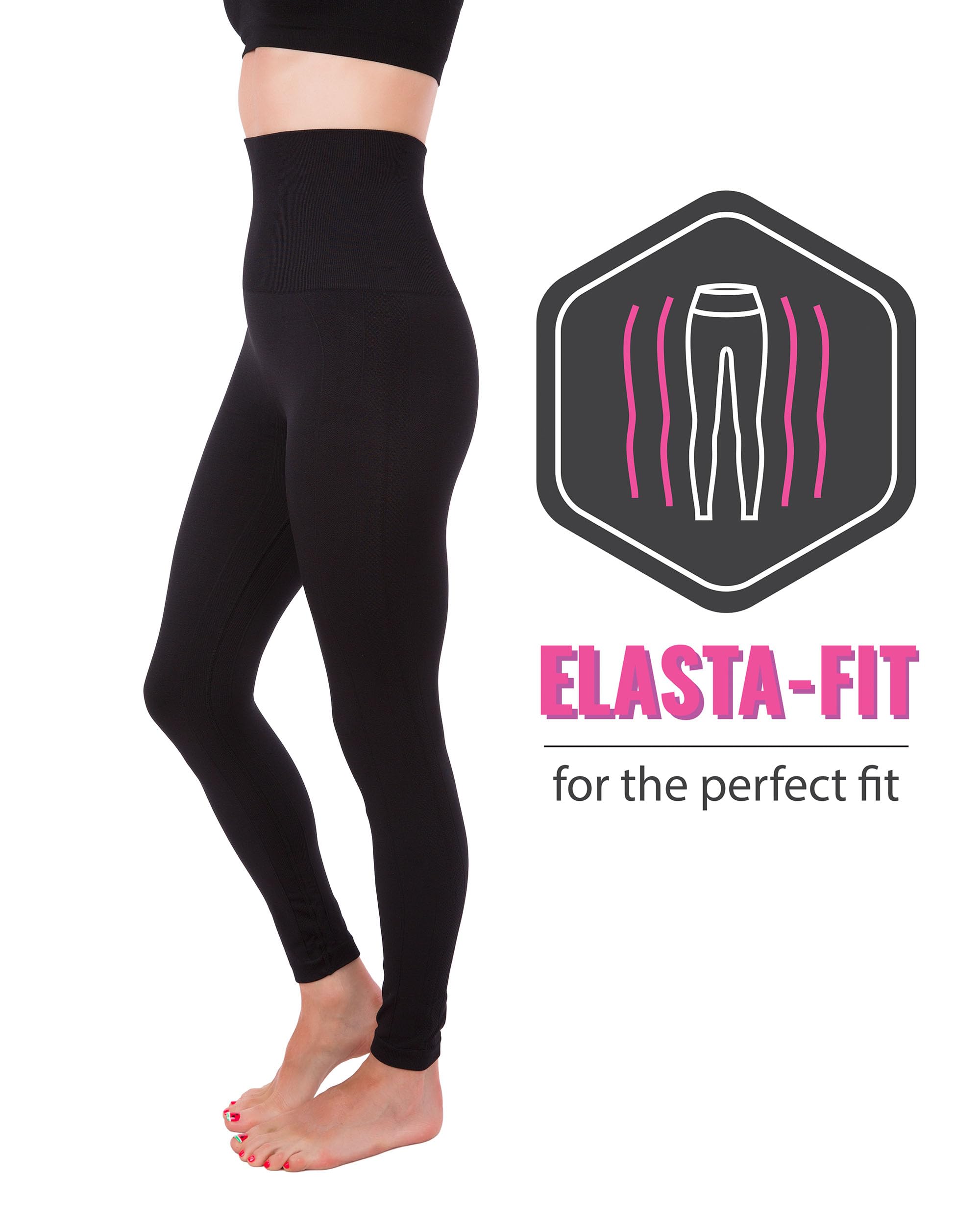 Homma Activewear Thick High Waist Tummy Compression Pants Slimming Body Yoga Leggings Postpartum Pants Black L
