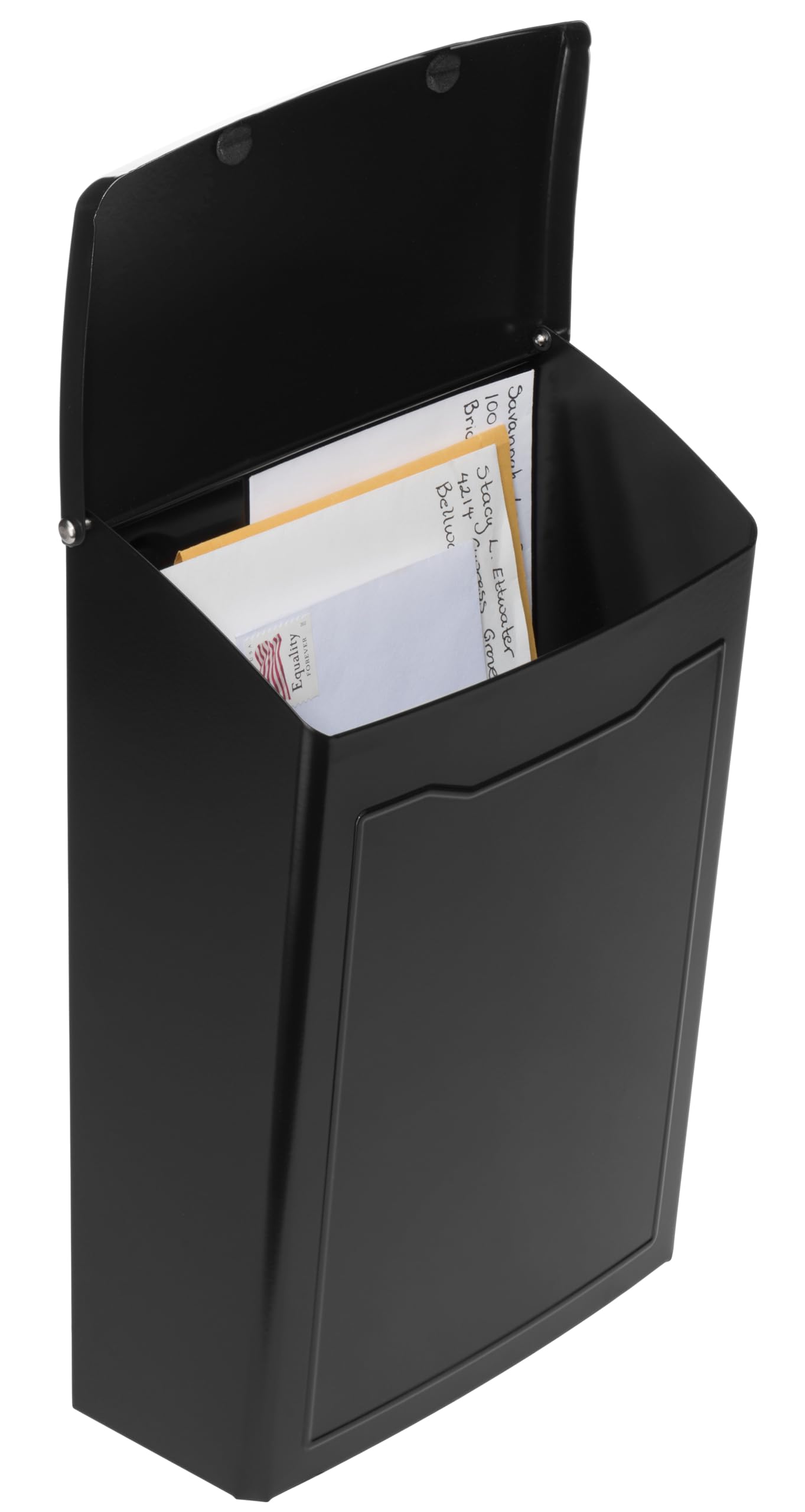 Architectural Mailboxes 2681B Black Marina Wall Mount Mailbox, Small