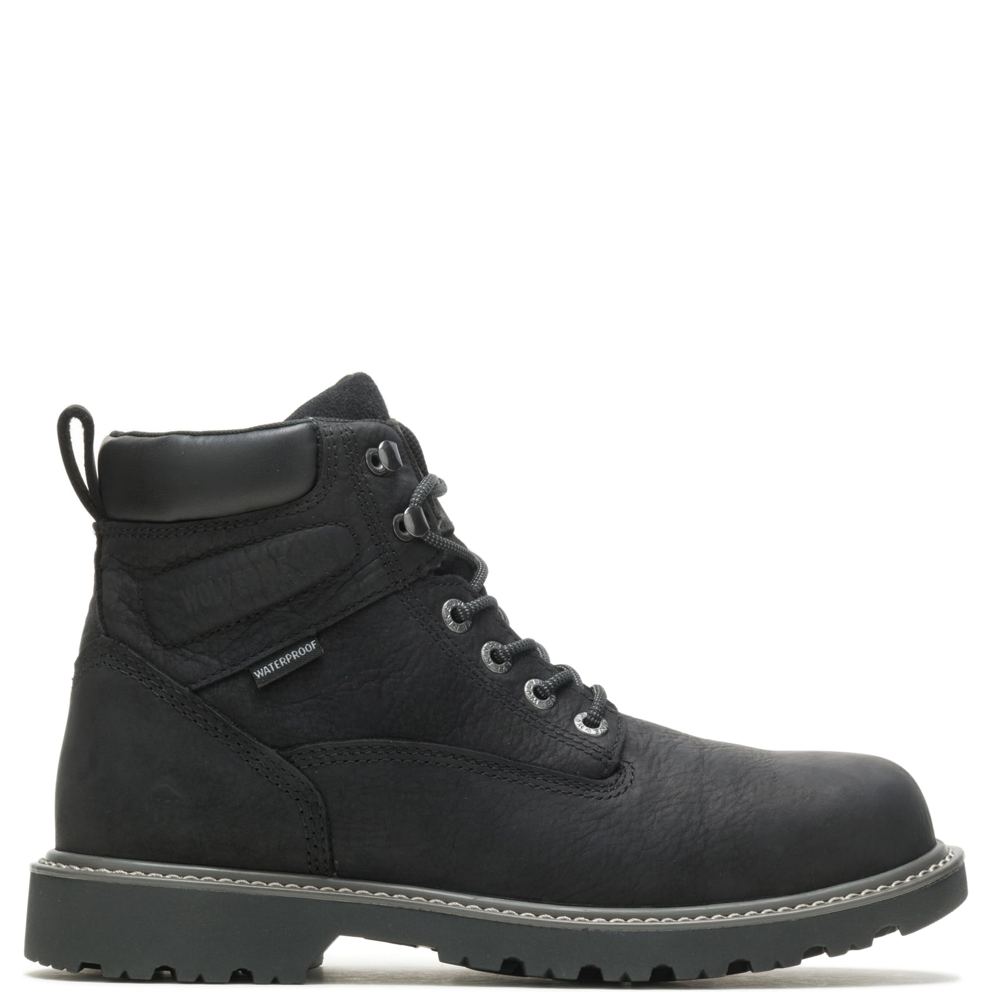 Wolverine Men's Floorhand Waterproof Steeltoe 6" Work Boot, Black, 10M