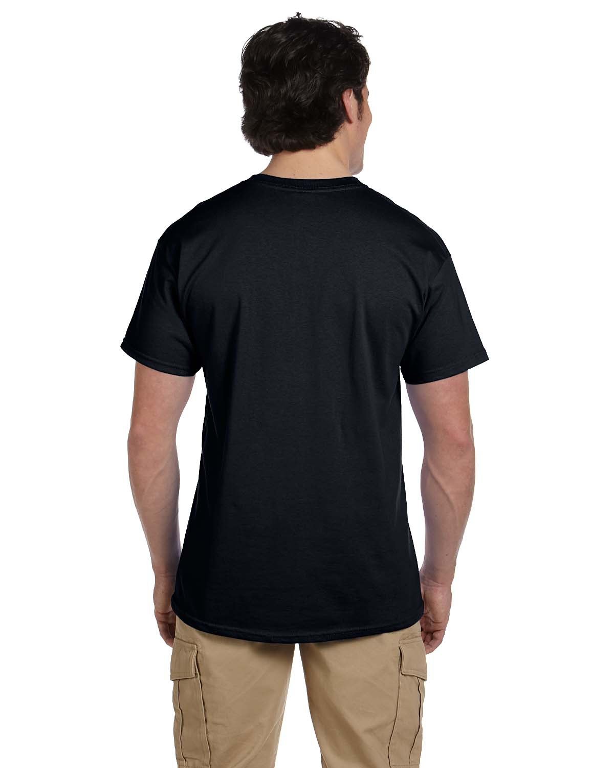 Fruit of the Loom 5 oz, 100% Heavy Cotton HD T-Shirt, Medium, Black