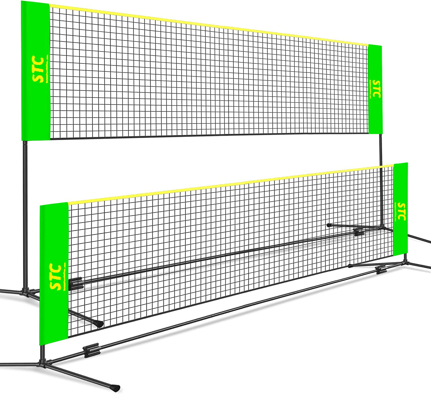 Portable Tennis Net for Driveway and Backyard – Kids’ Adjustable Tennis & Badminton Net – 10 x 5 Ft. Travel Net & Bag – Racket Sport & Volleyball Net for Backyard Games for Kids by Street Tennis Club