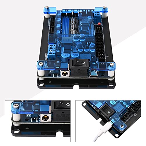Monport K40 Laser Engraver Motherboard Upgrade Controller Compatible with lightburn for 40w Laser Engraver Lightburn Compatible,Acrylic Protection and Quiet Drive for CNC CO2 Laser Engraver Machines