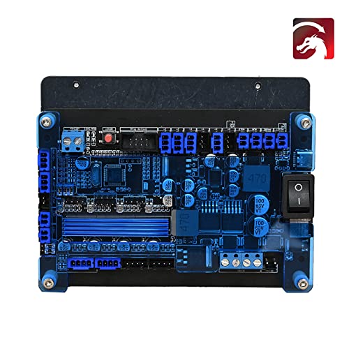 Monport K40 Laser Engraver Motherboard Upgrade Controller Compatible with lightburn for 40w Laser Engraver Lightburn Compatible,Acrylic Protection and Quiet Drive for CNC CO2 Laser Engraver Machines