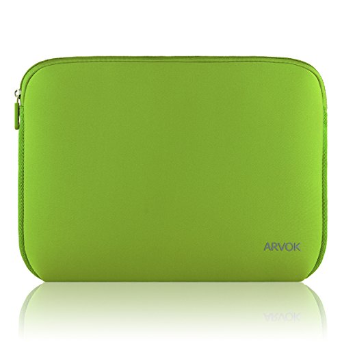 Arvok 13 13.3 14 Inch Laptop Sleeve Case for MacBook Pro/MacBook Air 13-14 inch, Water-Resistant Notebook Chromebook Computer Pouch, Carrying Bag Cover for HP/Dell/Lenovo/Asus/Acer, Bamboo Green