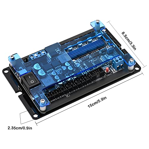 Monport K40 Laser Engraver Motherboard Upgrade Controller Compatible with lightburn for 40w Laser Engraver Lightburn Compatible,Acrylic Protection and Quiet Drive for CNC CO2 Laser Engraver Machines