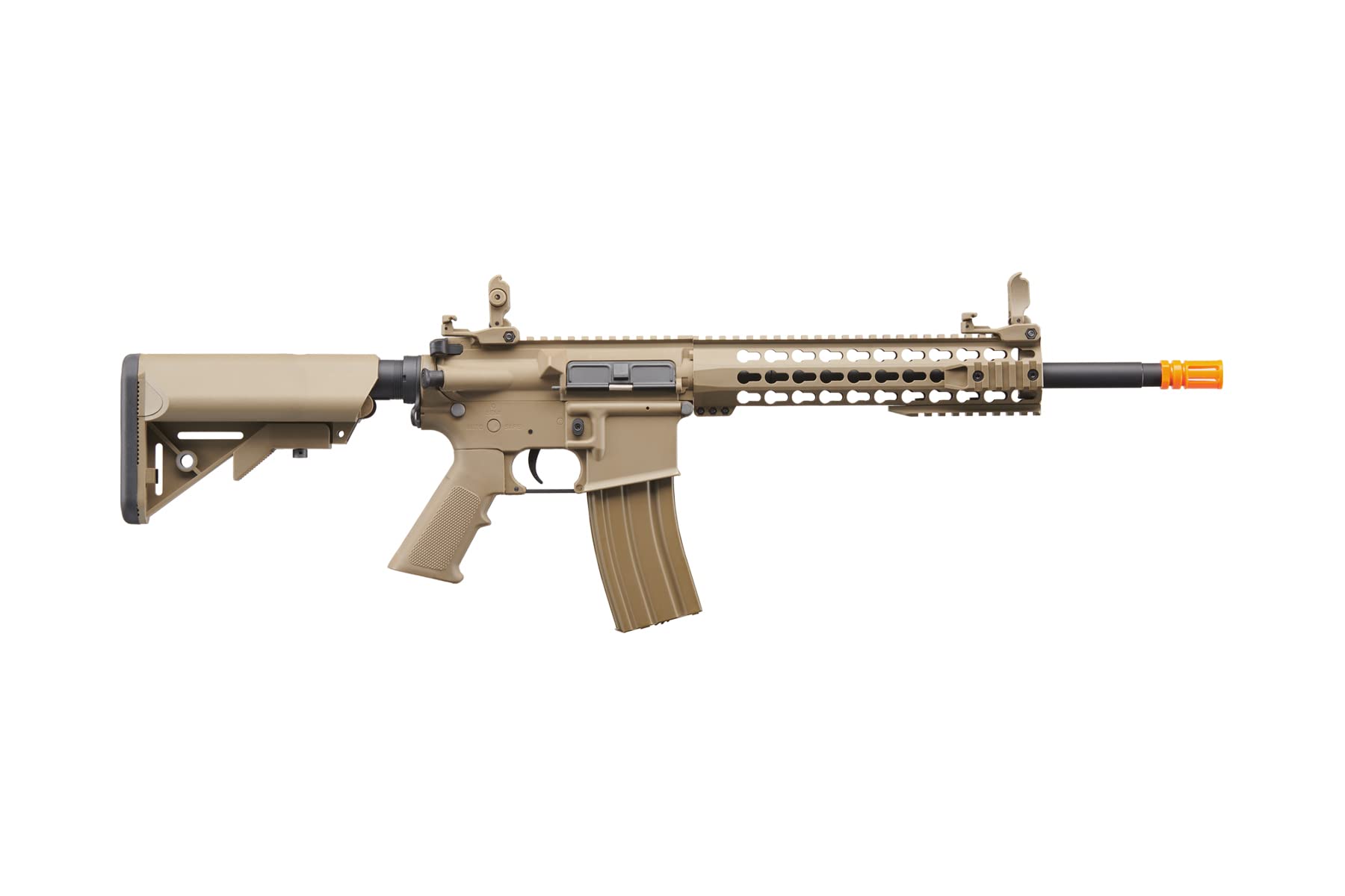 Lancer Tactical Gen 2 Airsoft M4 Carbine 10" Electric Full/Semi-Auto Airsoft AEG Rifle-1000 Rounds 0.20g BBS, 9.6v Nimh Battery & Charger Included (Tan Polymer w/ 300 Rounds Mag)