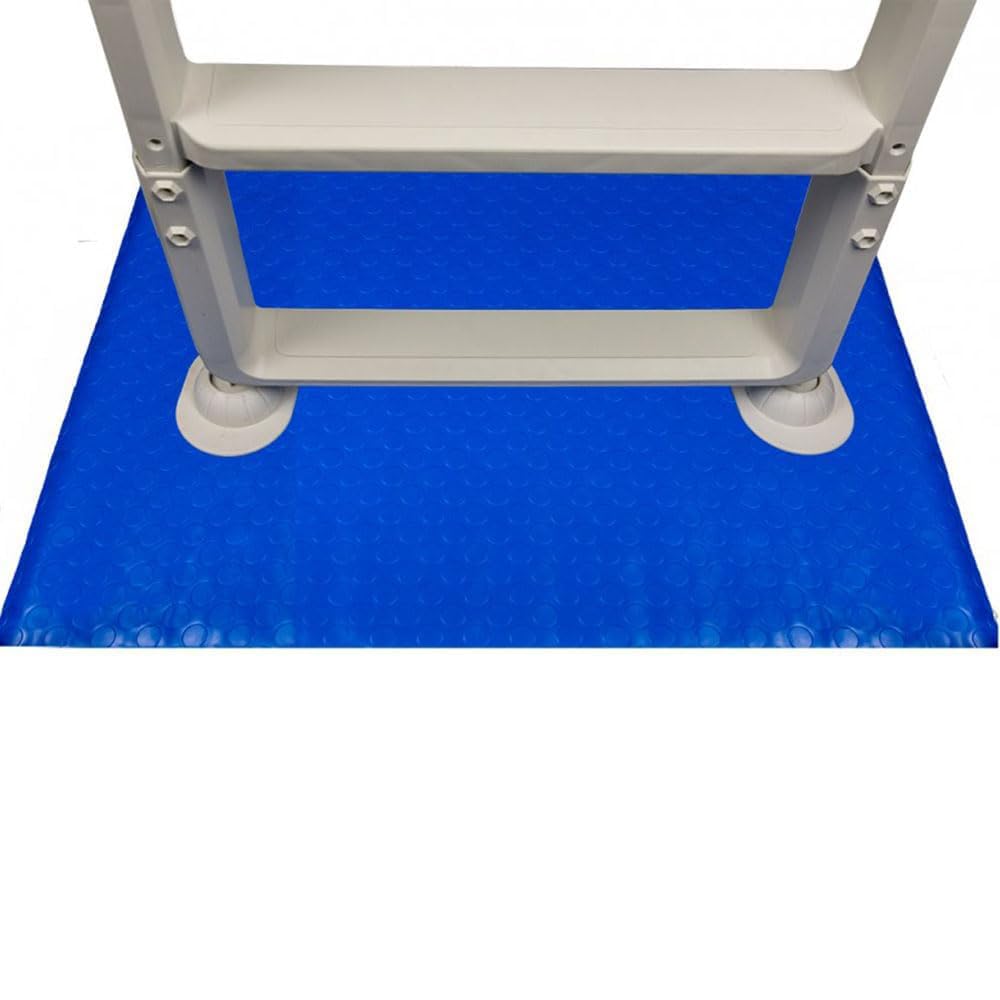 Aqua Select 36 in. x 48 in. Swimming Pool Ladder Mat or Step Pad | Protects Vinyl Pool Liner | Blue, Non-Slip, Rectangular, Outdoor, 36" x 48"