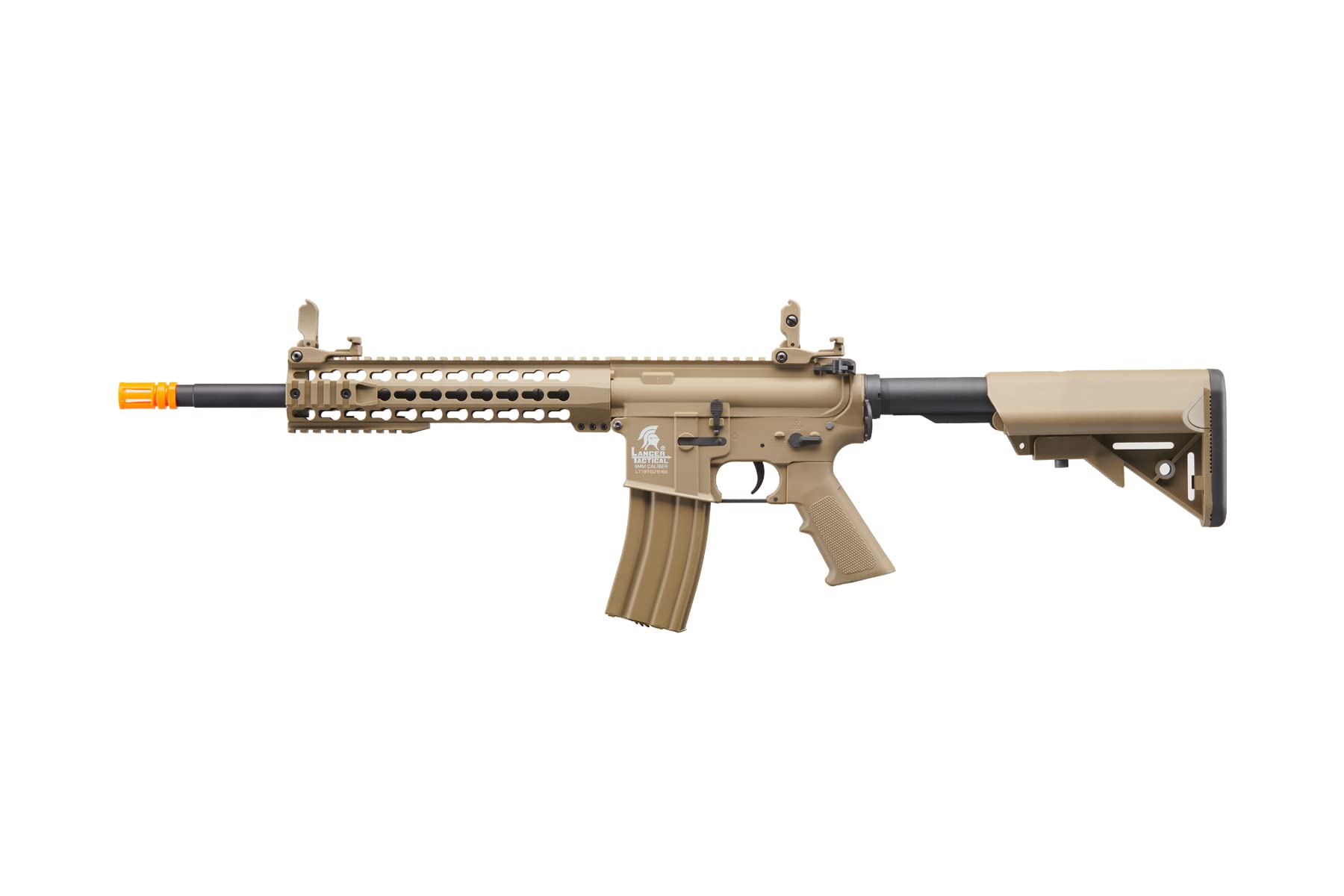 Lancer Tactical Gen 2 Airsoft M4 Carbine 10" Electric Full/Semi-Auto Airsoft AEG Rifle-1000 Rounds 0.20g BBS, 9.6v Nimh Battery & Charger Included (Tan Polymer w/ 300 Rounds Mag)